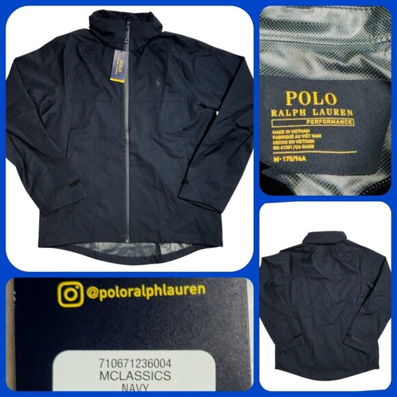 Ralph Lauren | Jackets & Coats | New Polo Rain Jacket Stowaway Hood ...